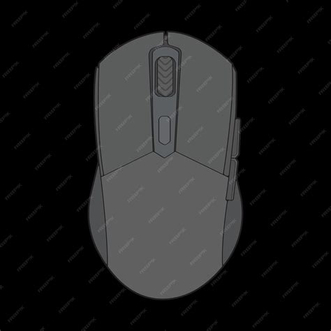 Premium Vector Coloring Of Computer Mouse Outline Drawing Vector Computer Mouse In A Sketch