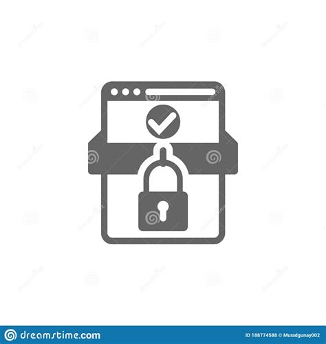 Data Security Database Protection Lock Website Lock Website Safety Website Security Check