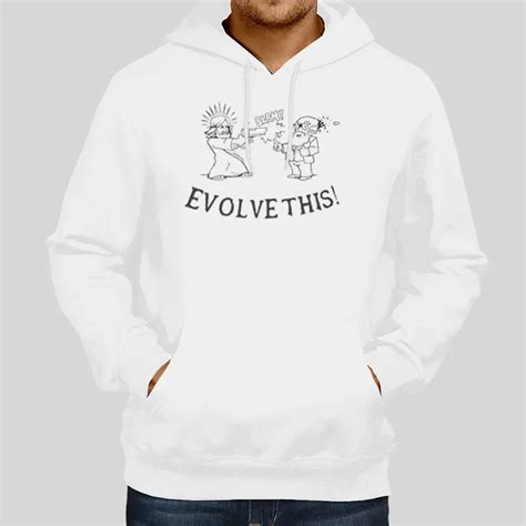 Jesus Charles Darwin Paul Evolve This T Shirt Hotter Tees