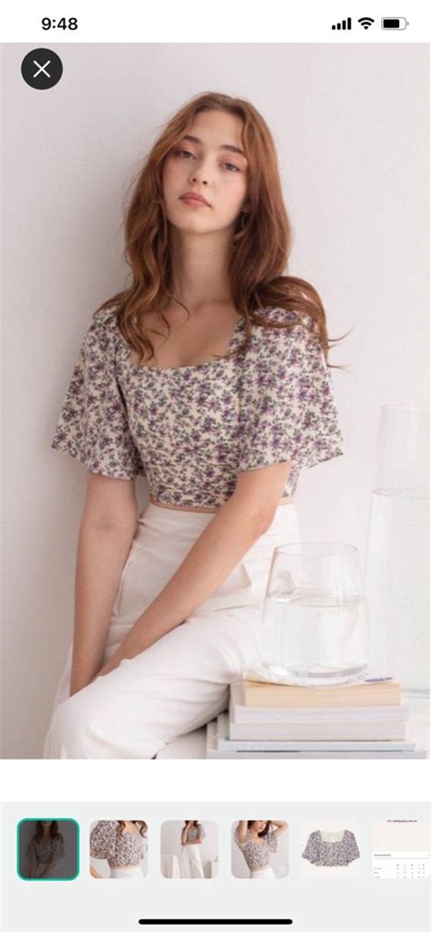 Twl Lyla Flutter Top Womens Fashion Tops Blouses On Carousell