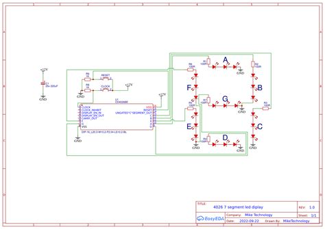 7 Segment Display 4026 Oshwlab