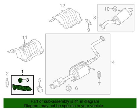 2014 2019 Kia Soul Front Pipe 28610 B2500 Oem Parts Online