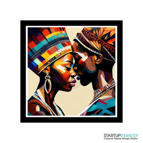 Black Couple Wall Art African Wall Art Ai Black Art Black Etsy
