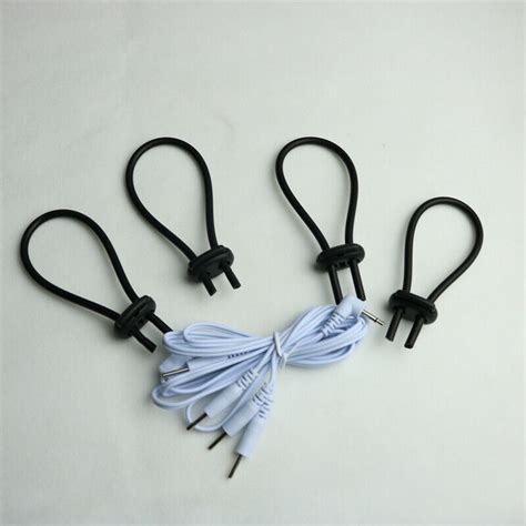 Estim Monopolar Conductive Electrosex Penis Ring Rubber Tube Electrodes Sex Toys EBay