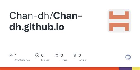 GitHub Chan Dh Chan Dh Github Io