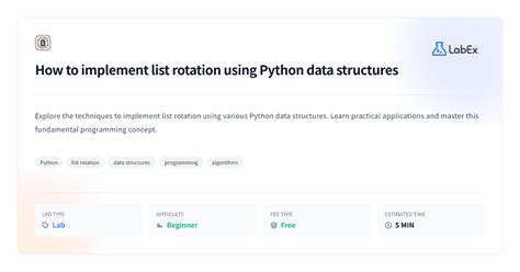 How To Implement List Rotation Using Python Data Structures Labex