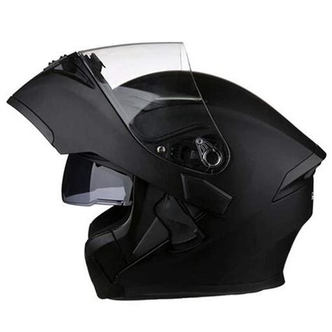 Buy Double Lens Flip Up Motocross Helmets With Internal Sun Visor Professional Modular Racing