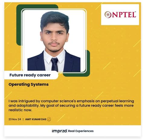 Amit Kumar Das On Linkedin Npteljourney Learningexperience Growth Computerscience