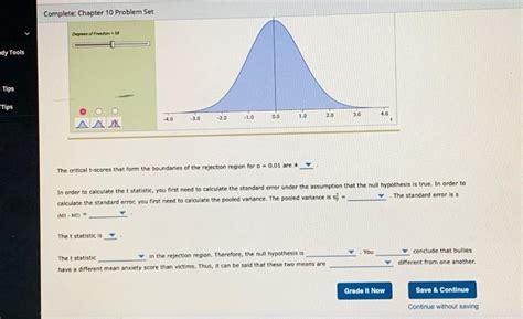 Solved Complete Chapter Problem Set The T Test For Chegg Com