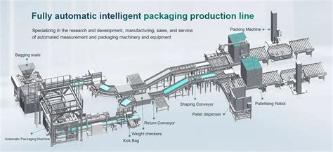 Automated Packaging Line Efficient Bag Filling And Palletizing Machinery Robot Palletizer