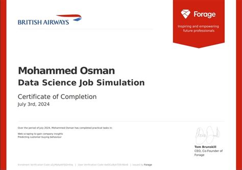 Mohammed Osman On Linkedin Datascience Britishairways Forage Jobsimulation Airlineanalytics…