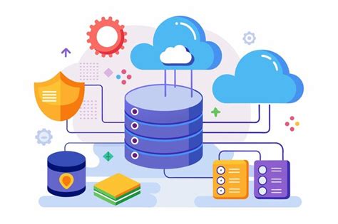 A Stack Of Data Surrounded By A Cloud Symbolizing Cloud Storage And Data Security Cloud Storage