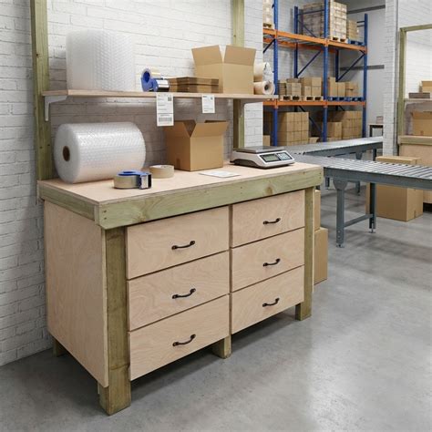Heavy Duty Wooden Workbench With Drawers Easy Assembly Arbor Garden