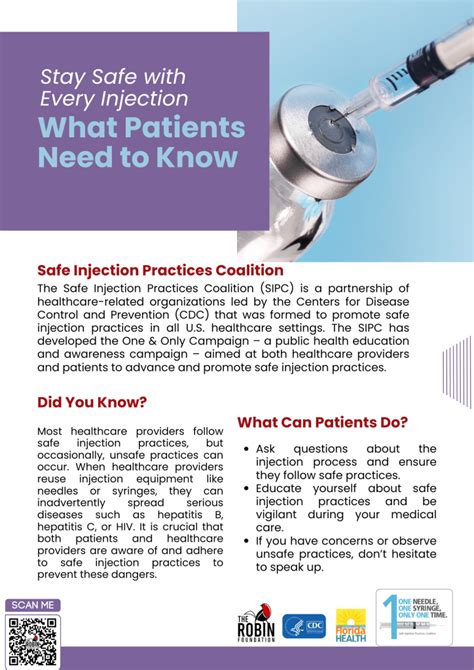 Safe Injection Practices The Robin Foundation