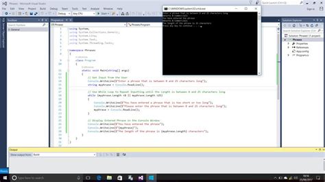 screenshot of c code with user input displayed output in the console window text editor