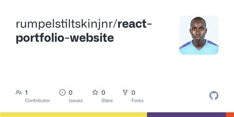 Github Rumpelstiltskinjnrreact Portfolio Website