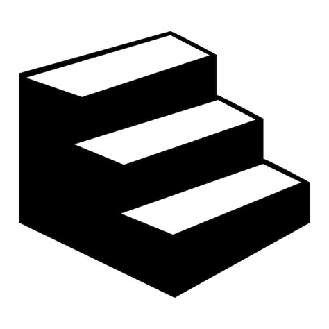 Vector Icono De Escaleras Vector Premium