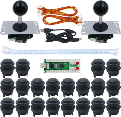 Amazon SJ JX Player Arcade Game DIY Kit Arcade Joystick Controller Mechanical Keyboard