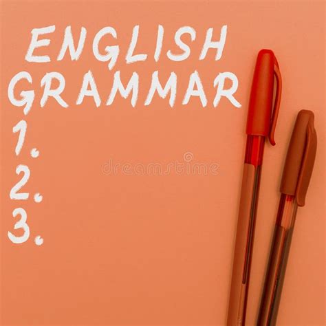 Handwriting Text English Grammar Business Concept Courses Cover All