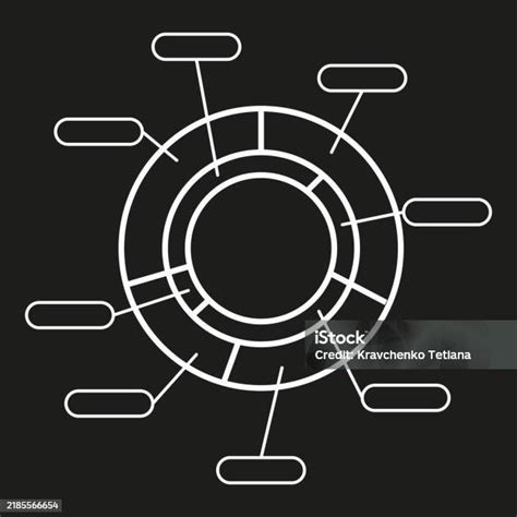 Diagram Chart Icon Infographic Structure Circular Vector Graph Data Visualization Symbol Stock