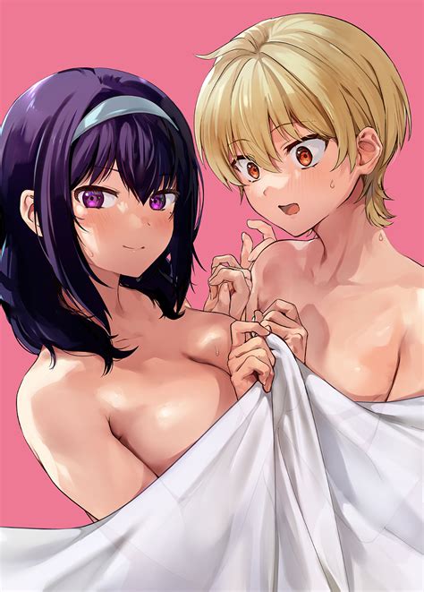 Harumi Hana And Ichihara Chiaki Sekai De Ichiban Oppai Ga Suki Drawn