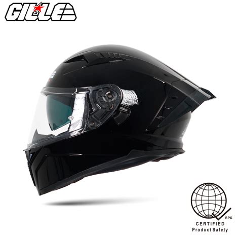 Gille 843 Circuit Full Face Dual Visor Plain Color Motorcycle Helmet Shopee Philippines