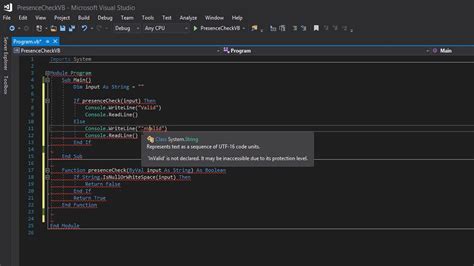 Visual Basic Validation Presence Check Youtube