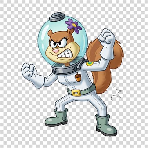 Sandy Cheeks Angry Png Image For Free Download