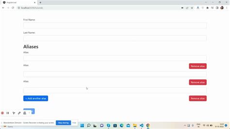 Angular 14 Remove Appended Reactive Form Fields Using Formarray Youtube