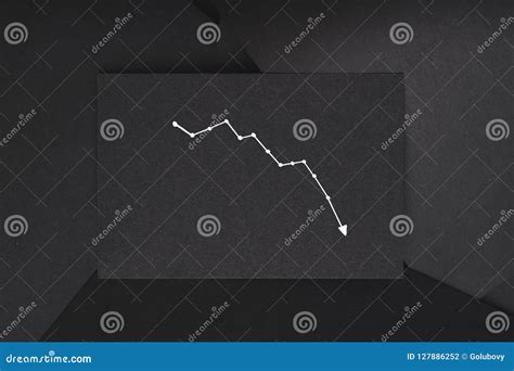 Exponential Graph Growth Improvement Blue Paper Royalty Free Stock