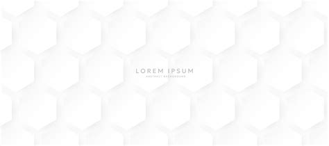 Premium Vector Hexagonal Abstract White Background Modern Minimalist Hexagonal Geometric