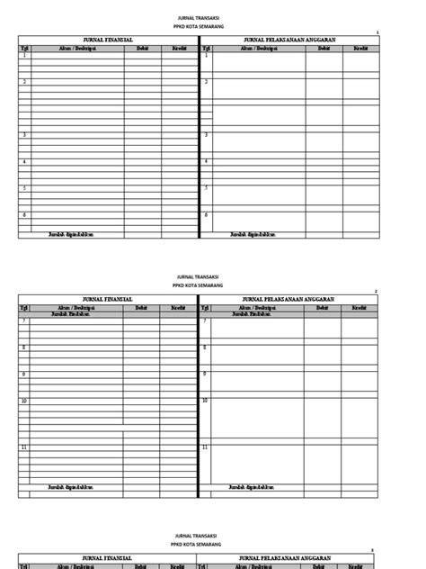 Kertas Kerja 5 Ppkd Kota Semarang Kosong Pdf