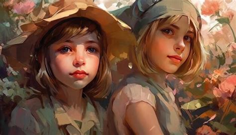 Premium Ai Image Sister Friend Lover Themed Visual Generative Ai