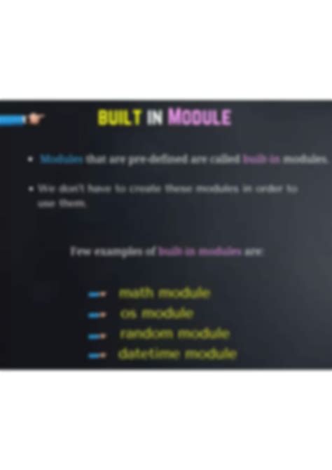 SOLUTION Module In Python And Types Of Module And Function Studypool