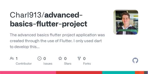 Github Charl913advanced Basics Flutter Project The Advanced Basics Flutter Project