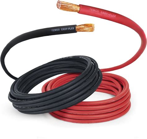 Temco 20 Gauge Awg 50 Ft Black 50 Ft Red Flexible Copper Usa Welding