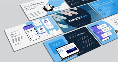 Mobile Apps Powerpoint Template Incl Business And Powerpoint Envato