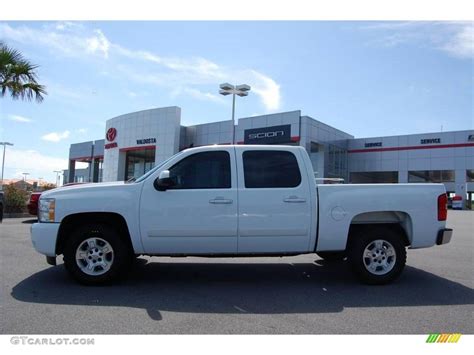 2007 Summit White Chevrolet Silverado 1500 Lt Crew Cab 17631984 Photo