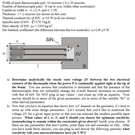 solved problem 2 design and analysis of a thermocouple