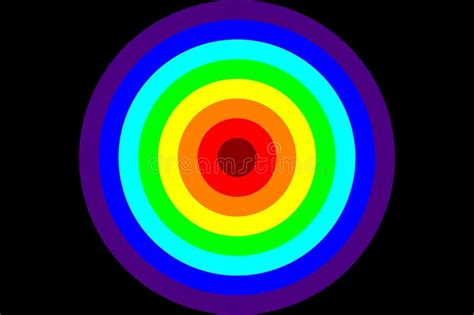 Circle Smooth Color Transition From Infrared To Ultraviolet Expanding