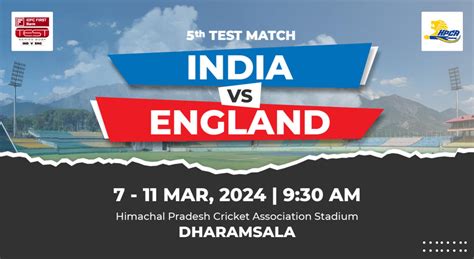 Idfc First Bank Series 5th Test India Vs England Dharamshala