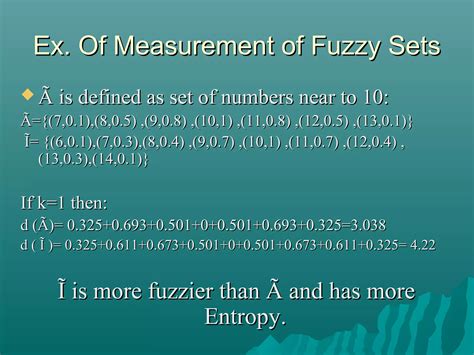 Fuzzy Calculation Ppt