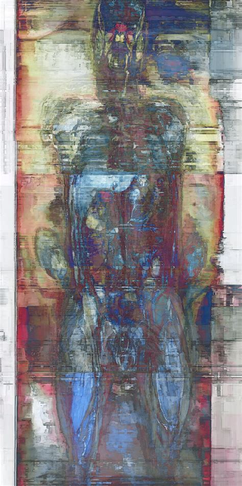 Digital Human R Glitch Art