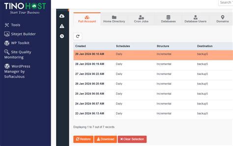 Hướng Dẫn Restore Dữ Liệu Hosting Trên Jetbackup 5
