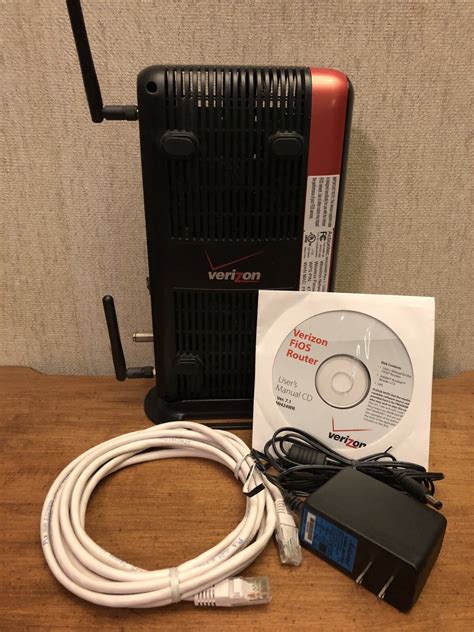 Verizon Fios Actiontec Mi424wr Router W Stand Ethernet Cable And Manual Cd Ebay