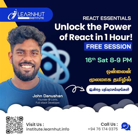 Learnhut Institute On Linkedin Reactessentials Freeworkshop Learnwithus