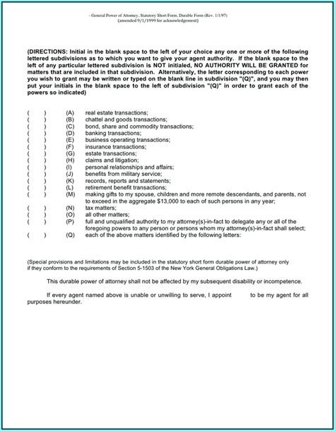 Blank Power Of Attorney Form New York Form Resume Examples 76ygkqjgyo