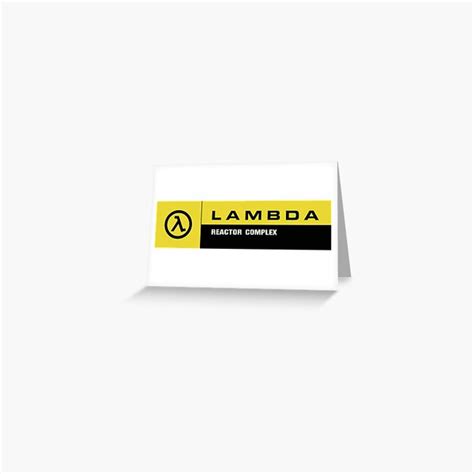 Half Life Lambda Complex Reactor Complex Signage Yellow 16 Cs