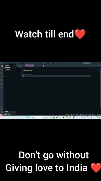 Indian Flag Html Css ️ Happy Independence Day ️ Shorts India Indian