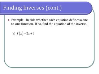 Inverse Functions PDF